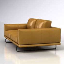 3D Natuzzi Italia Tempo sectional sofa 189cm