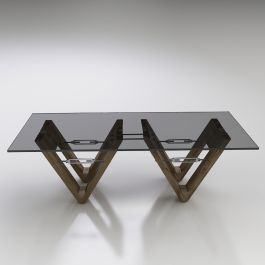 3D Restoration Hardware V form Dining table